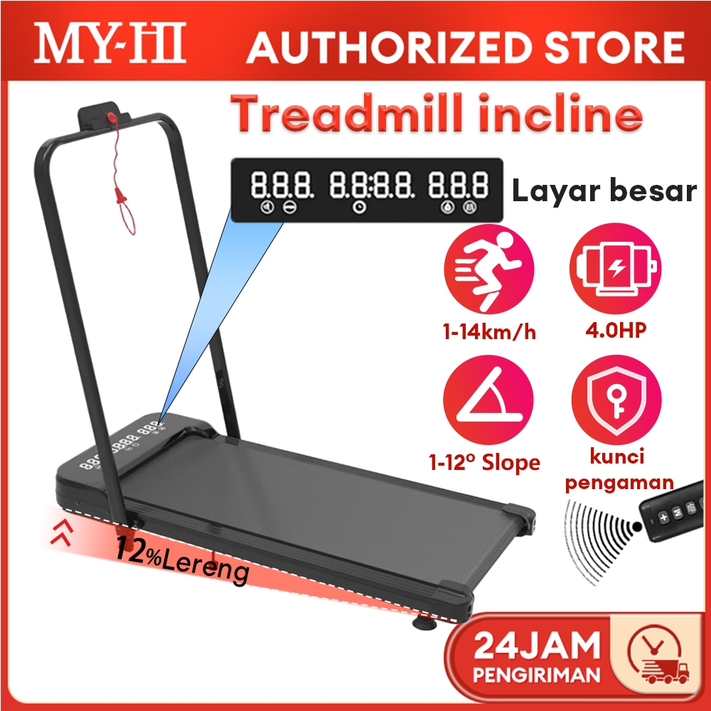Jual 【MY-HI】treadmill elektrik daya rendah treadmill yang dapat dilipat ...
