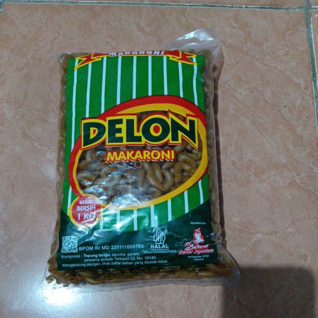 Jual makaroni delon hitam 1kg | Shopee Indonesia