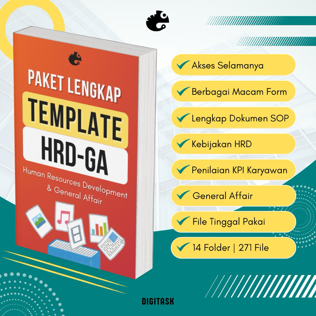 Jual Template Tools HRD & GA Terlengkap, Gaji KPI SOP General Affair ...