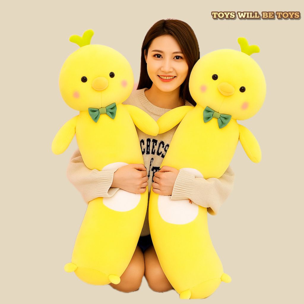 Jual Boneka Guling Bebek Piyo kuning lucu 60cm / boneka peluk bahan ...
