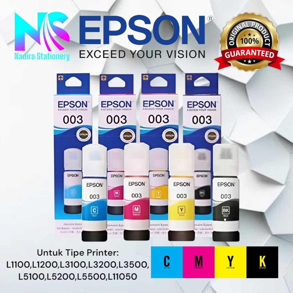 Jual TINTA EPSON 003 1SET 4 WARNA | Shopee Indonesia