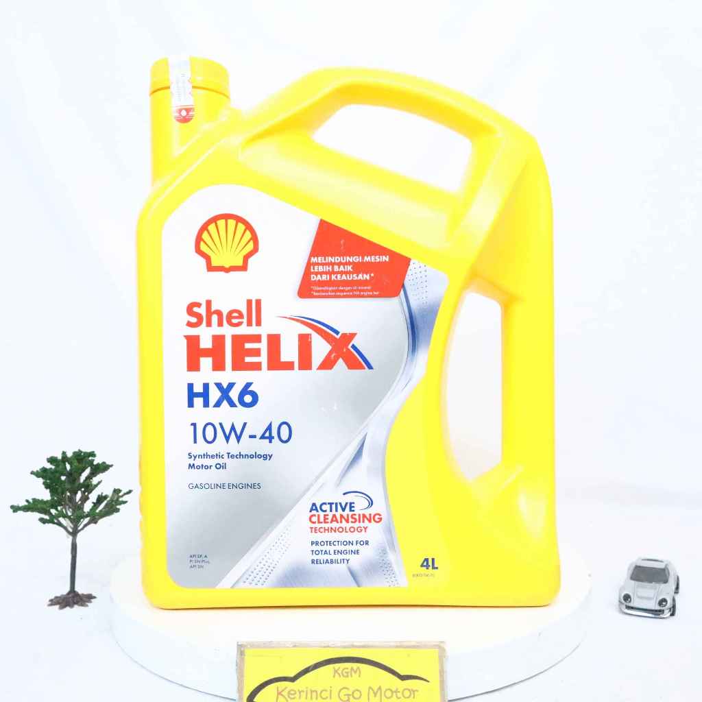 Jual Shell Helix HX6 SAE 10W-40 4 Liter Api SP Oli Mobil Mesin Bensin ...