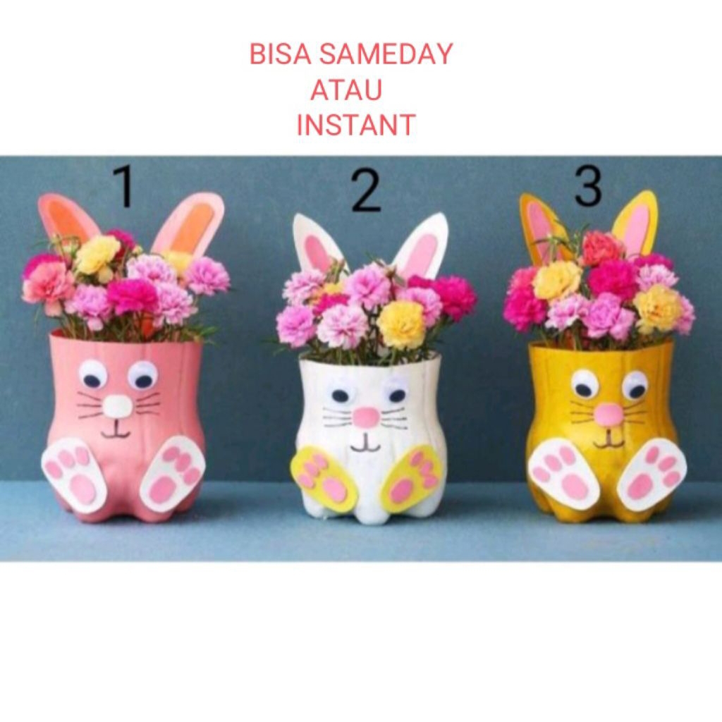 Jual POT BUNGA DARI BOTOL AQUA BEKAS - sameday dan instant tersedia ...