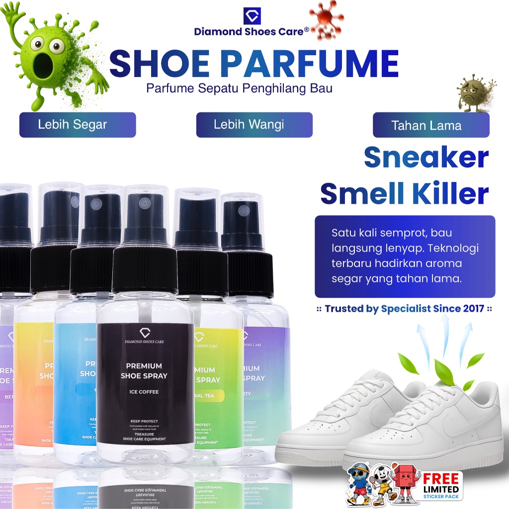 Jual Diamond Shoe Spray Parfum Sepatu Anti Bau, Spray Perfume Helm, Tas ...