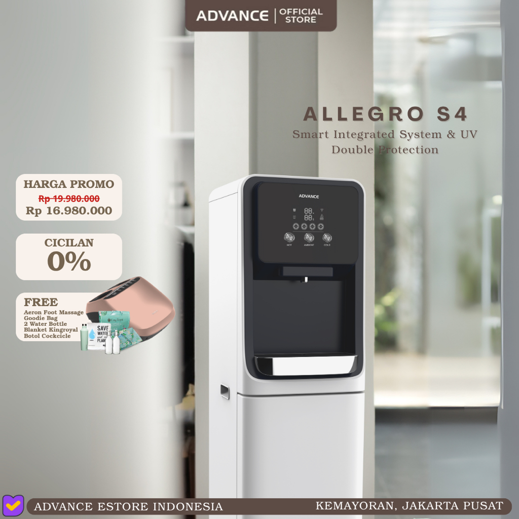 Jual Advance - Dispenser Tanpa Galon Allegro S4 Maxima | Filter Air ...