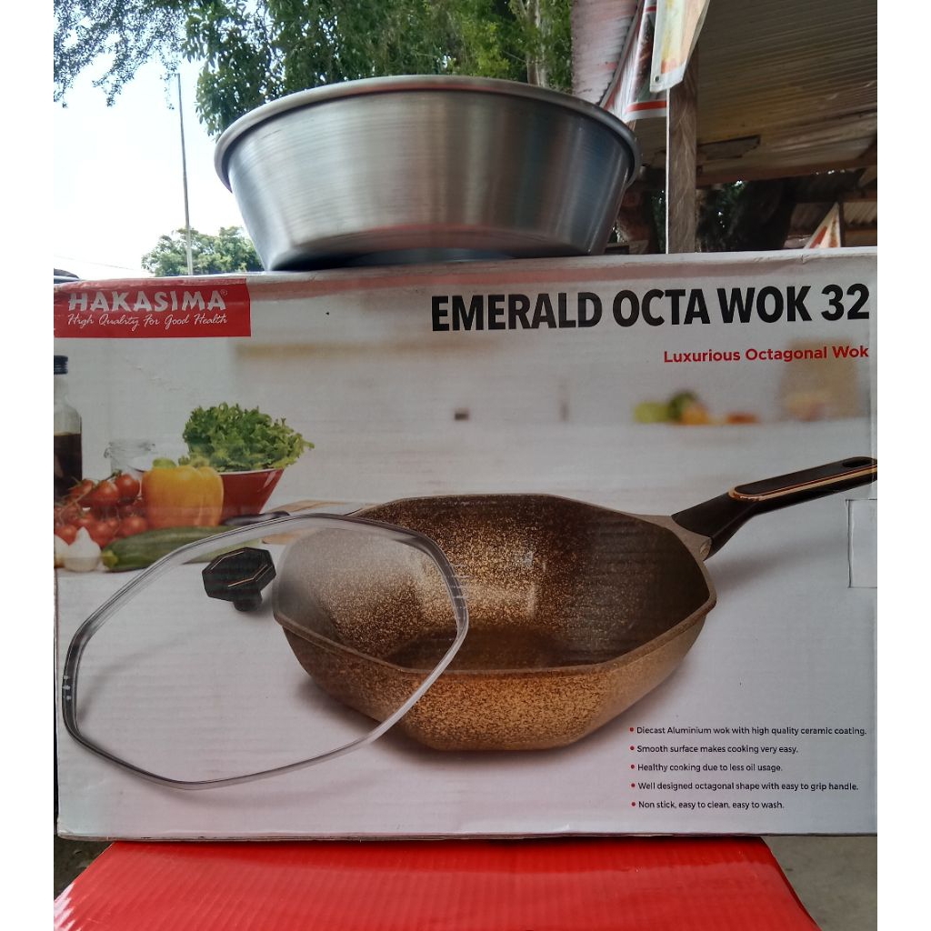 Jual HAKASIMA WOK 32 CERAMIC / SUPER WOK 32 | Shopee Indonesia