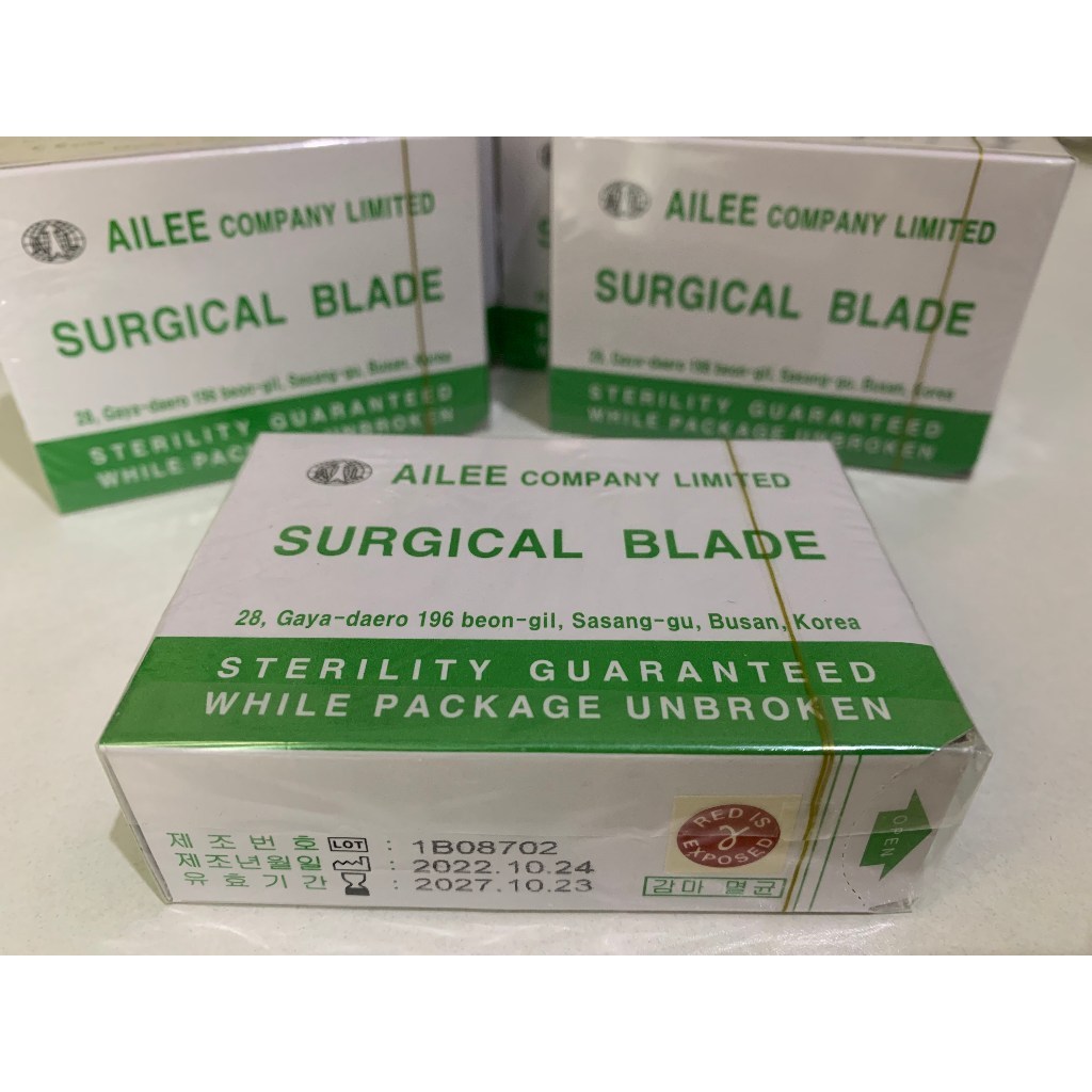 Jual Surgical Blade / Pisau Bedah Ailee 1 box (100pcs) AILEE | Shopee ...