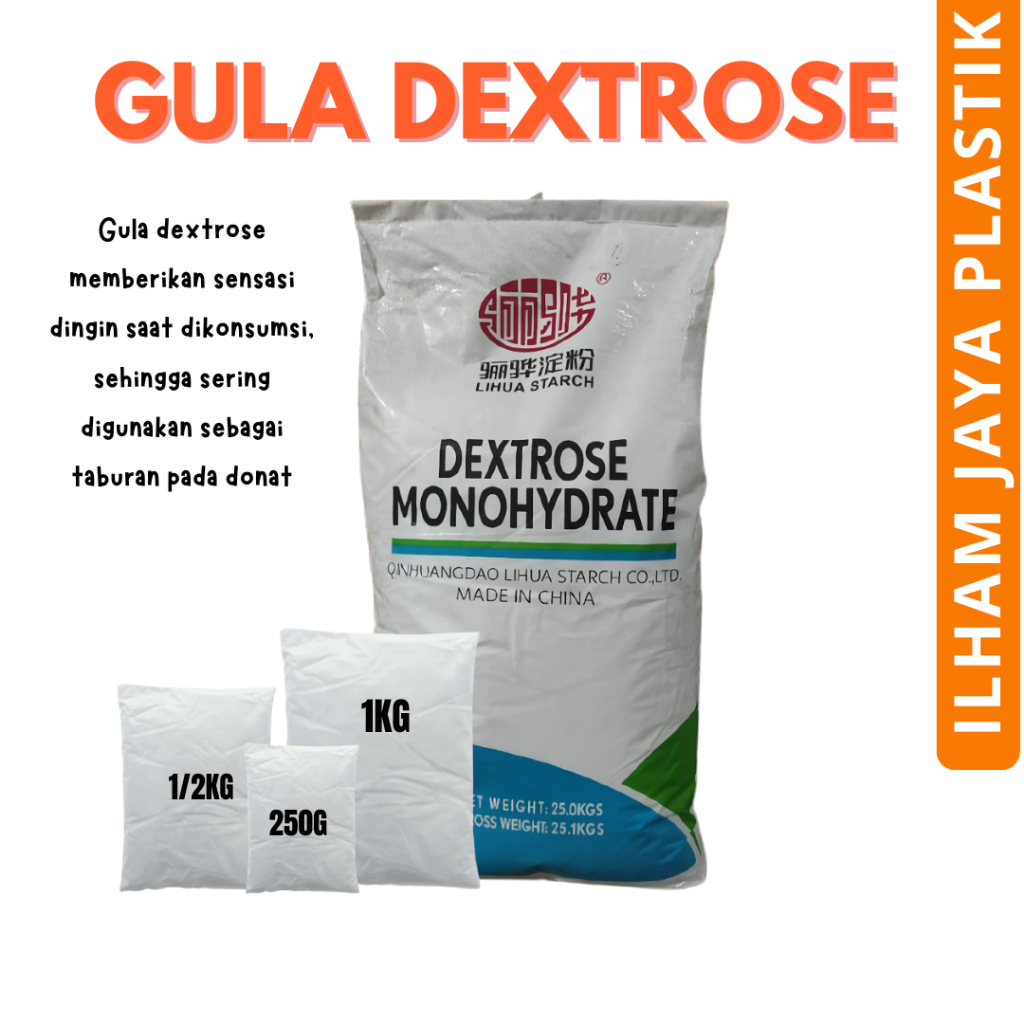 Jual GULA DINGIN DONAT / GULA DONAT/ DEXTROSA SUGAR REPACK 250gr-500Gr ...