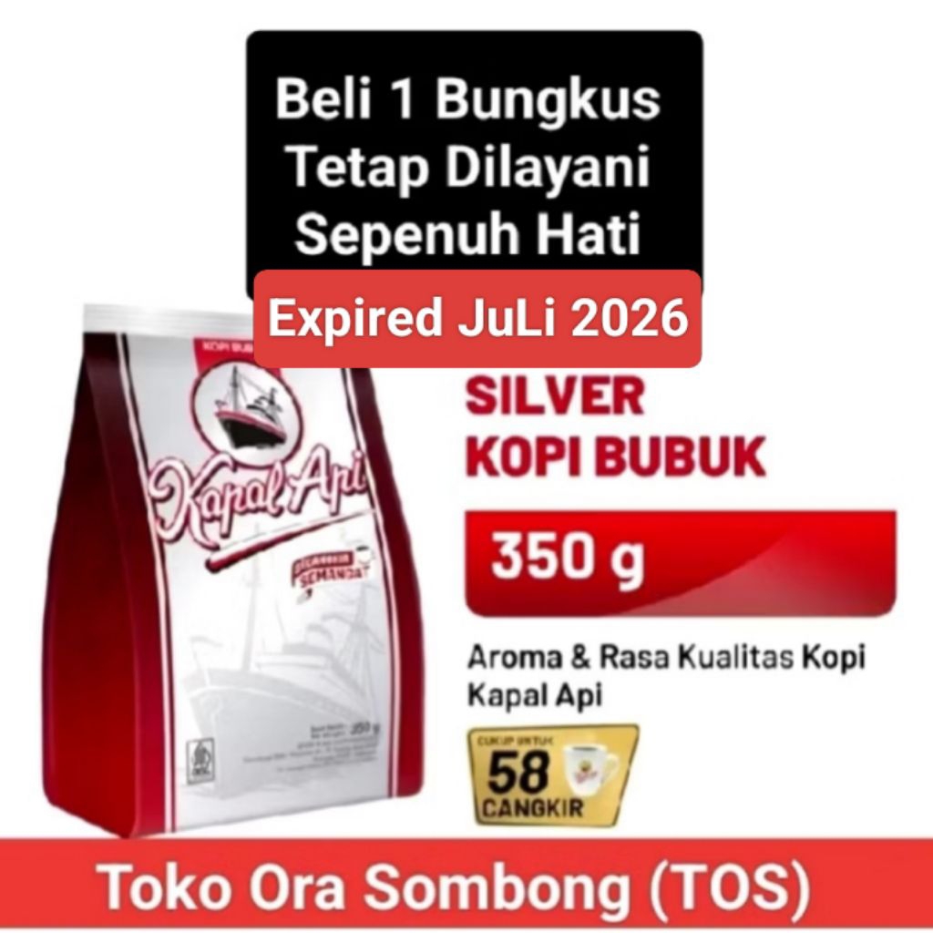 Jual Kapal Api SILVER 350g exp Agust 2026 | Shopee Indonesia