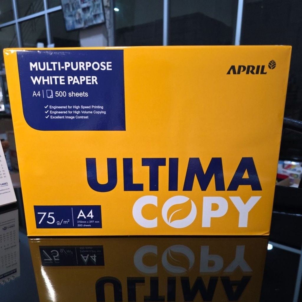 Jual KERTAS HVS ULTIMA COPY 75G UKURAN A4 1 RIM ISI 500L MULTI PURPOSE ...