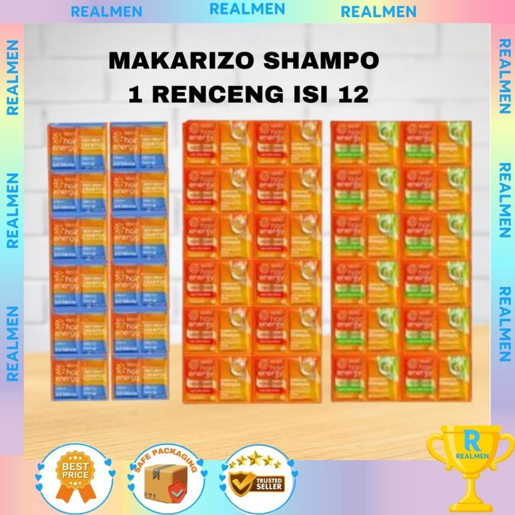 Jual MAKARIZO Paket 1 Renceng (12 Pcs) Makarizo Shampoo Anti Ketombe 9 ...