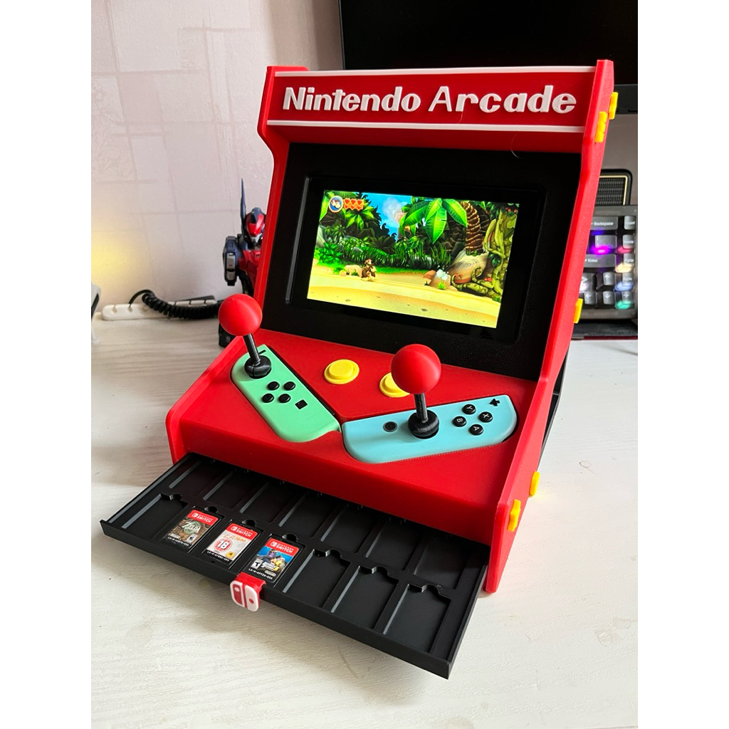 Jual Nintendo switch stand holder - Arcade theme for switch dock ...