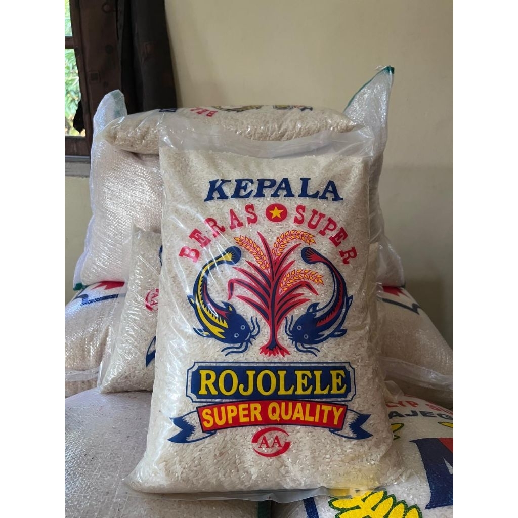 Jual PROMO!!! BERAS rojolele 5kg- ASLI Beras anyar/beras biji baru ...