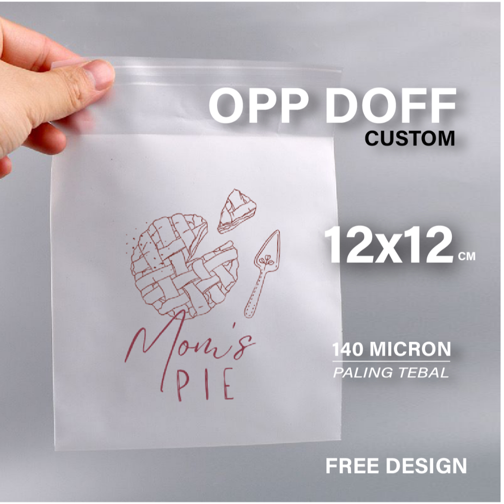 Jual Sablon Plastik OPP Doff Custom 12x12cm - Plastik Frosted Cookies ...