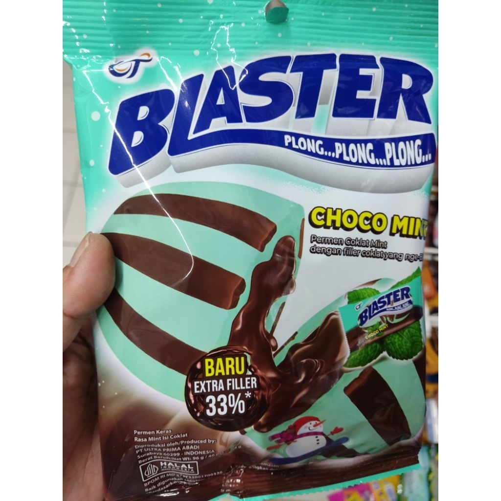 Jual blaster permen choco mint 96 gr | Shopee Indonesia