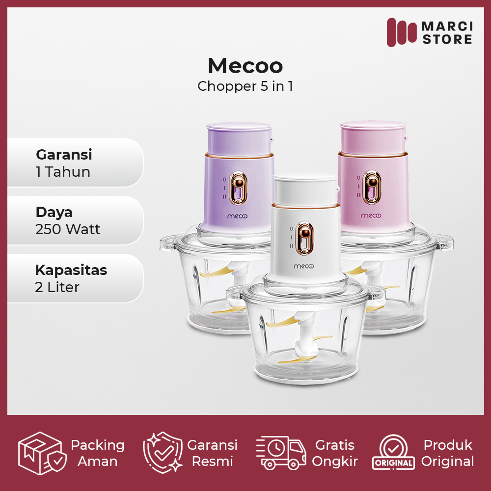 Jual Mecoo Most Aesthetic 5 in 1 Chopper Antibacterial Odorless 250 Low ...