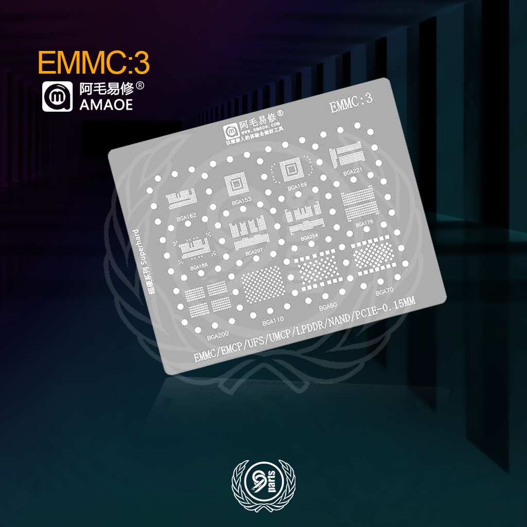 Jual Plat Cetakan EMMC3 UFS NAND UMCP Amaoe Original Bga Ic / Plat EMMC 3 | Shopee Indonesia