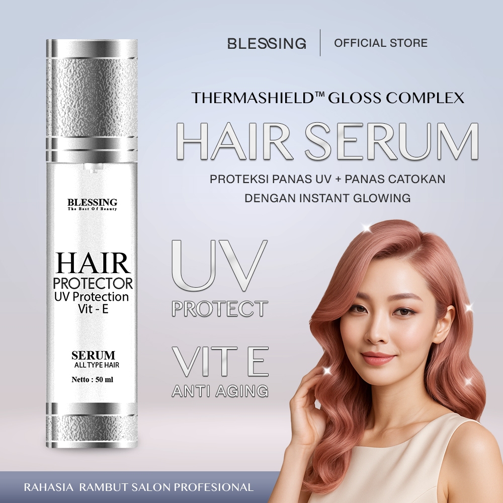 Jual BLESSING Hair Protector 50 Ml - Hair Serum Pelindung Panas & UV ...