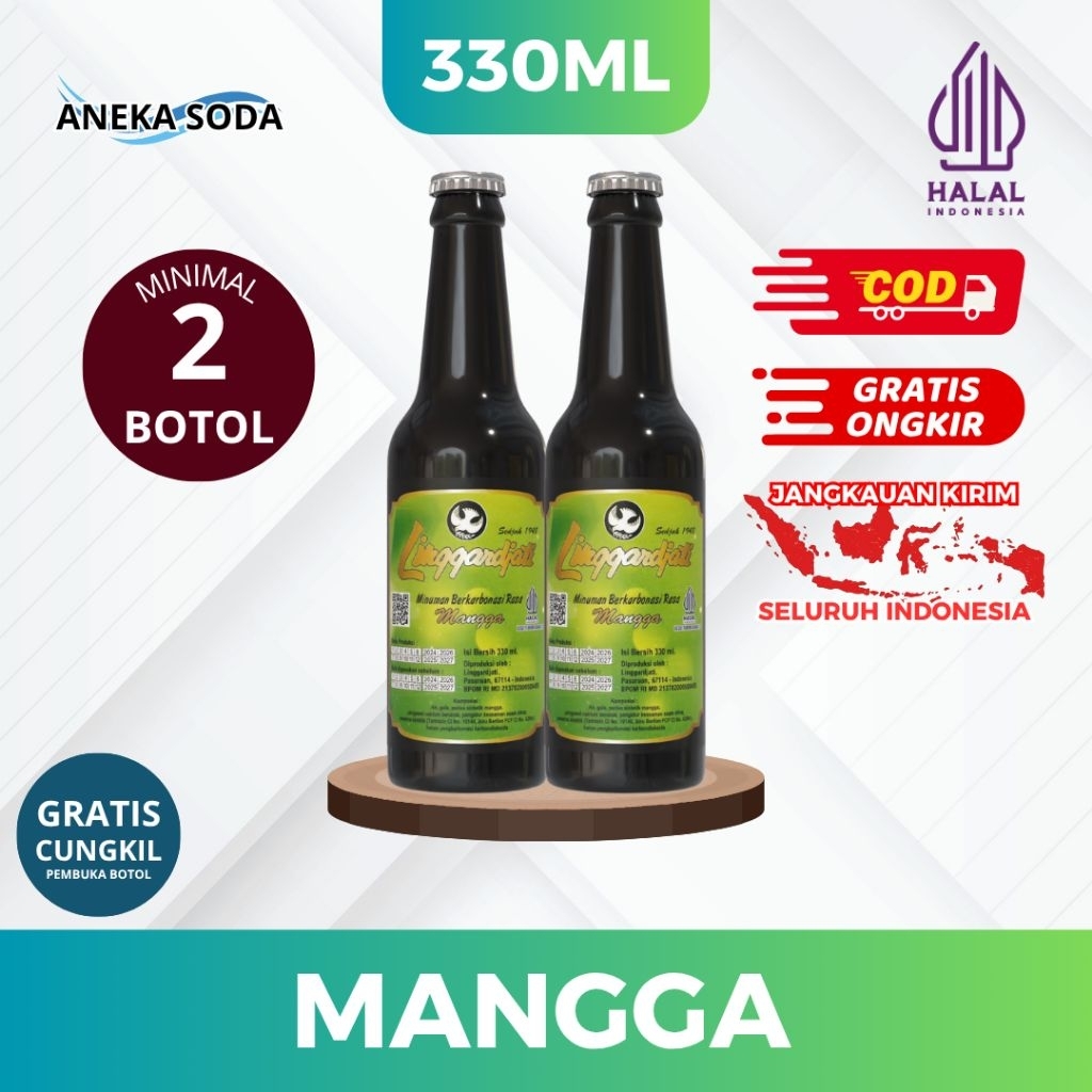 Jual Limun Linggardjati Mangga Jadul Halal 330 ml / Orson Linggar Jati ...