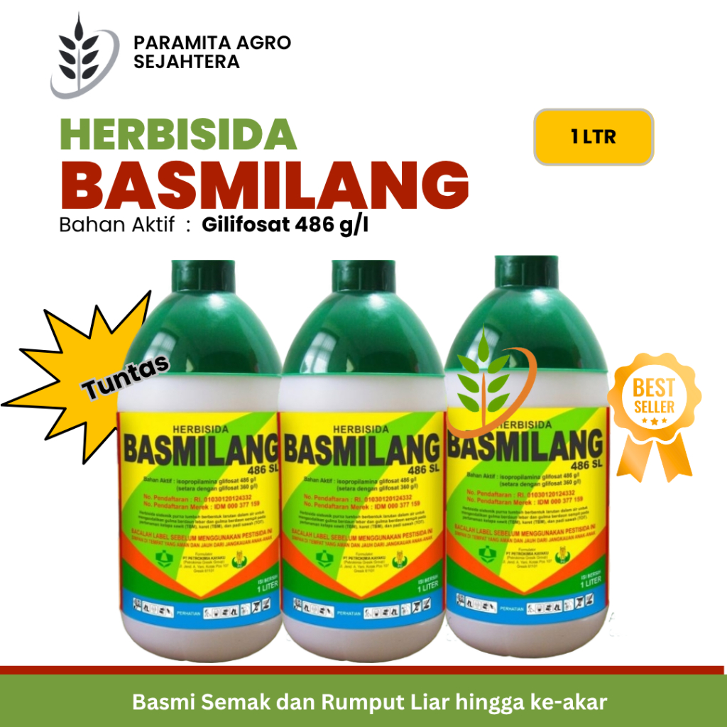 Jual HERBISIDA BASMILANG BASMI RUMPUT ILALANG DAN RUMPUT LIAR HINGGA KE ...