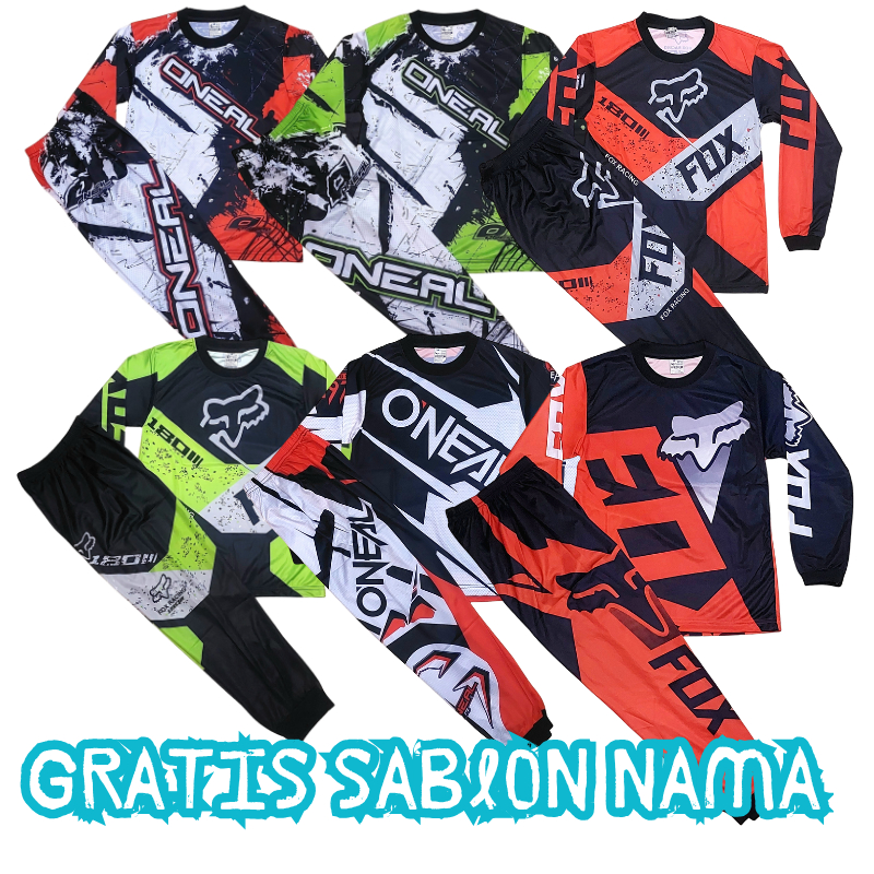 Jual GRATIS SABLON NAMA/Setelan baju cross baju balap motor baju sepeda ...