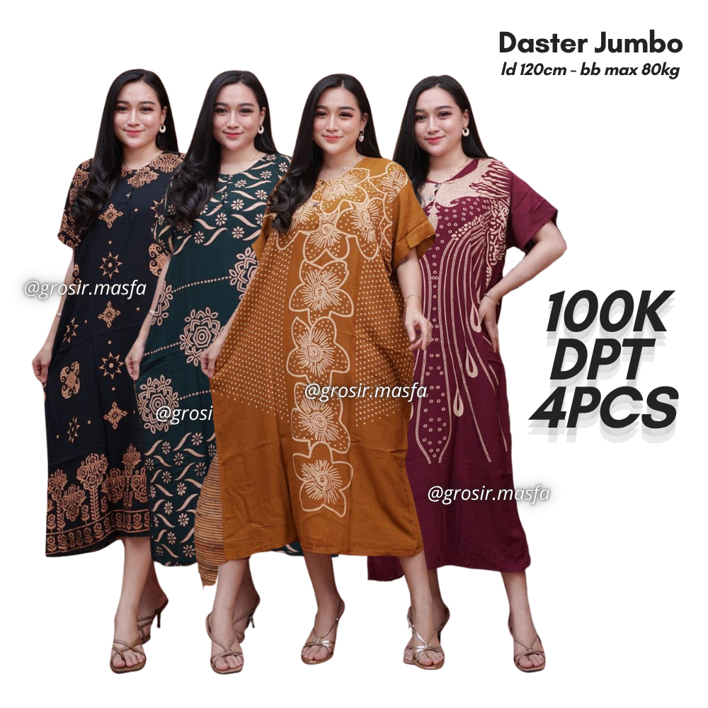Jual Paket Daster JUMBO LD 120 Bahan Rayon Standar adem,halus,nyaman ...