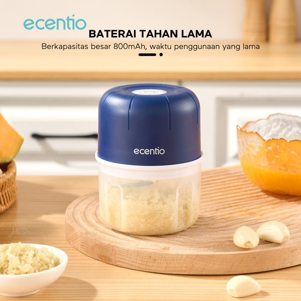 Jual Ecentio Mini Chopper 6 Pisau 250ml Mixer Portable Blender Bumbu ...