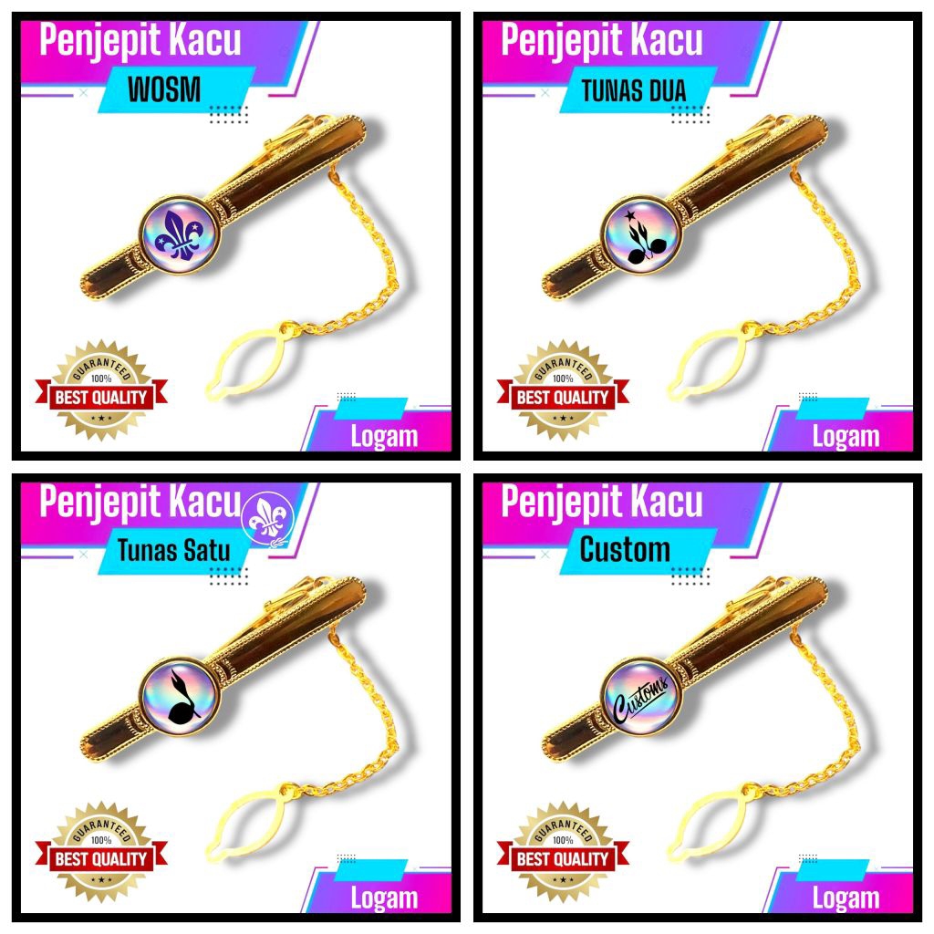 Jual penjepit kacu pramuka logam premium terbaru elegant | Shopee Indonesia