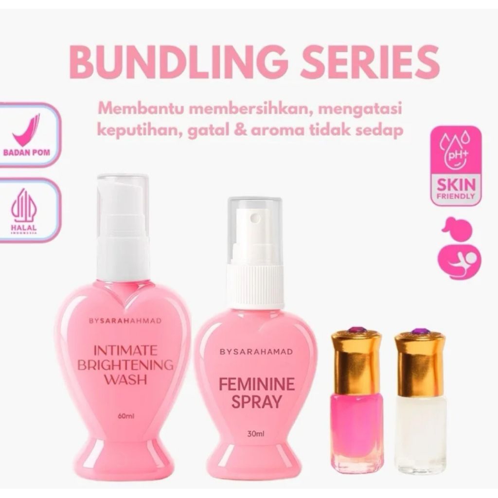 Jual BUNDLING SERIES ( Feminine Spray, Intimate Brightening Wash, 2 PCS ...