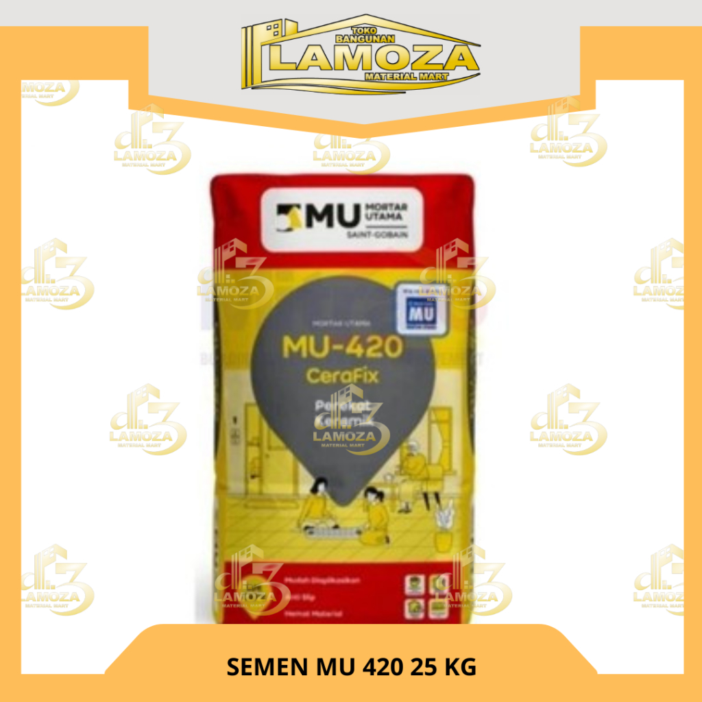 Jual MU 420 perekat keramik / semen mortar instan 25kg | Shopee Indonesia