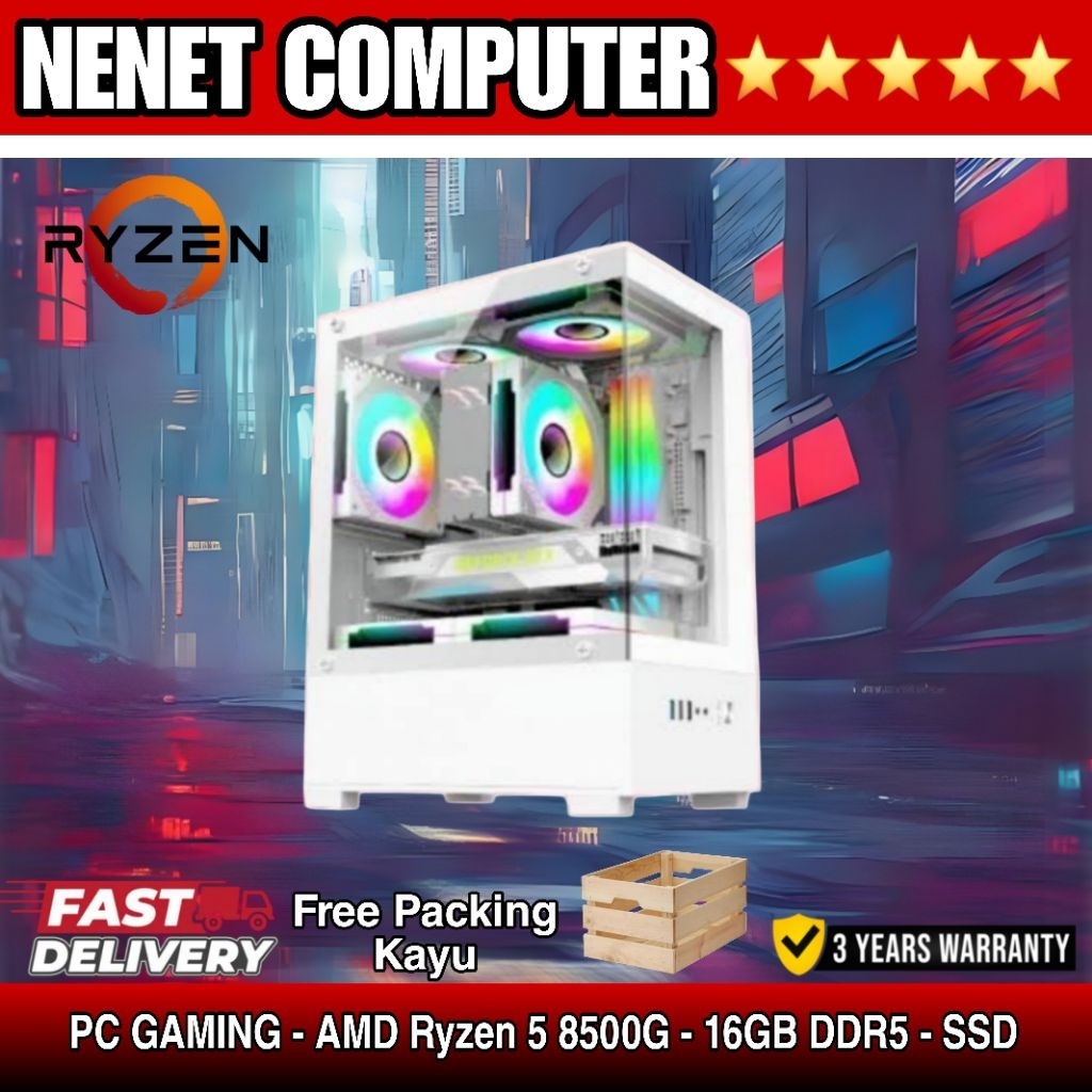 Jual PC Gaming AMD Ryzen 5 8500G | Radeon 740M | 16GB DDR5 | SSD - Siap ...