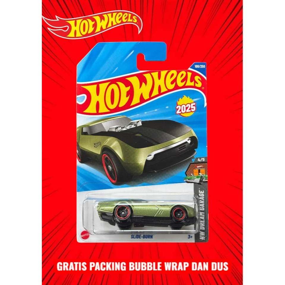Jual Hot Wheels Slide Burn Hijau Lot K 2025 | Shopee Indonesia