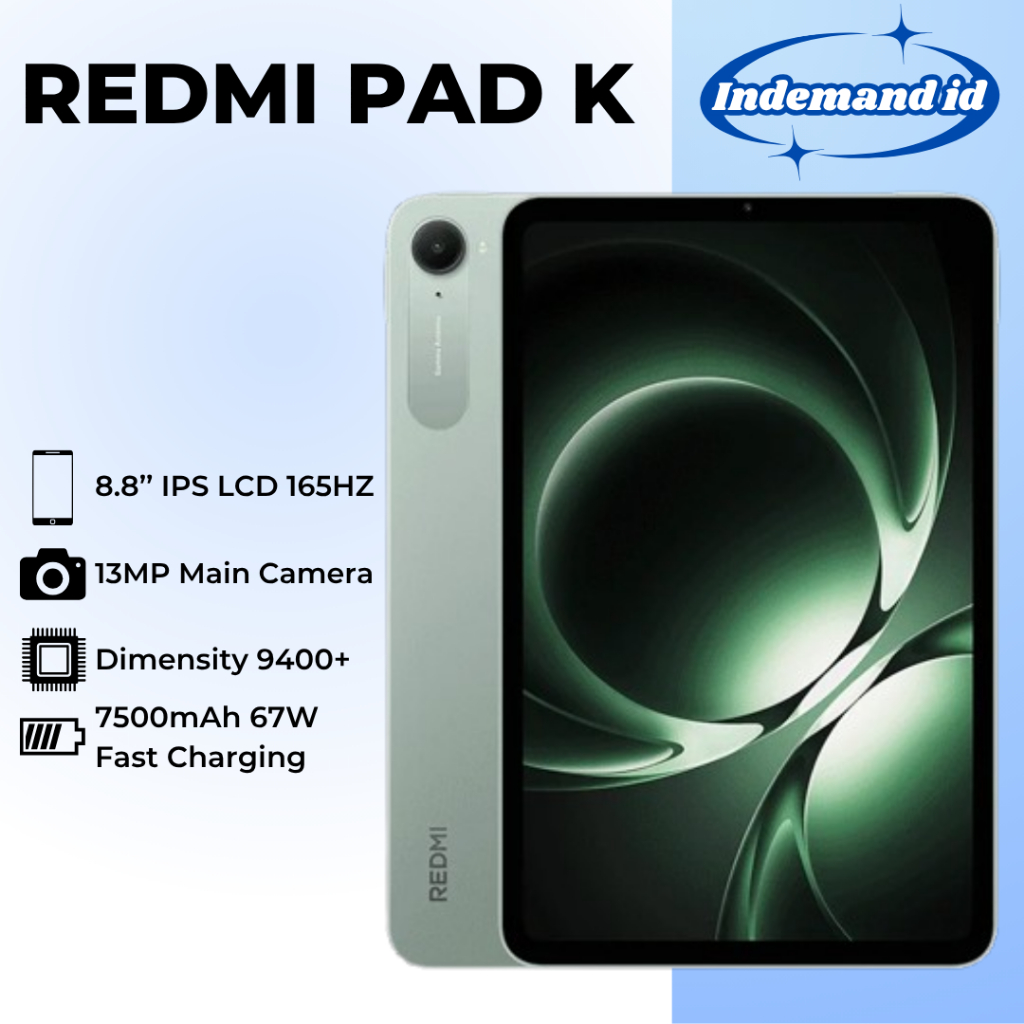 Jual Redmi Pad K 8.8'' 3K IPS LCD 165HZ Dimensity 9400+ HyperOS 2 ...