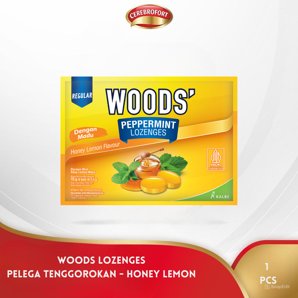Jual Woods Lozenges Honey Lemon - Pelega Tenggorokan | Shopee Indonesia