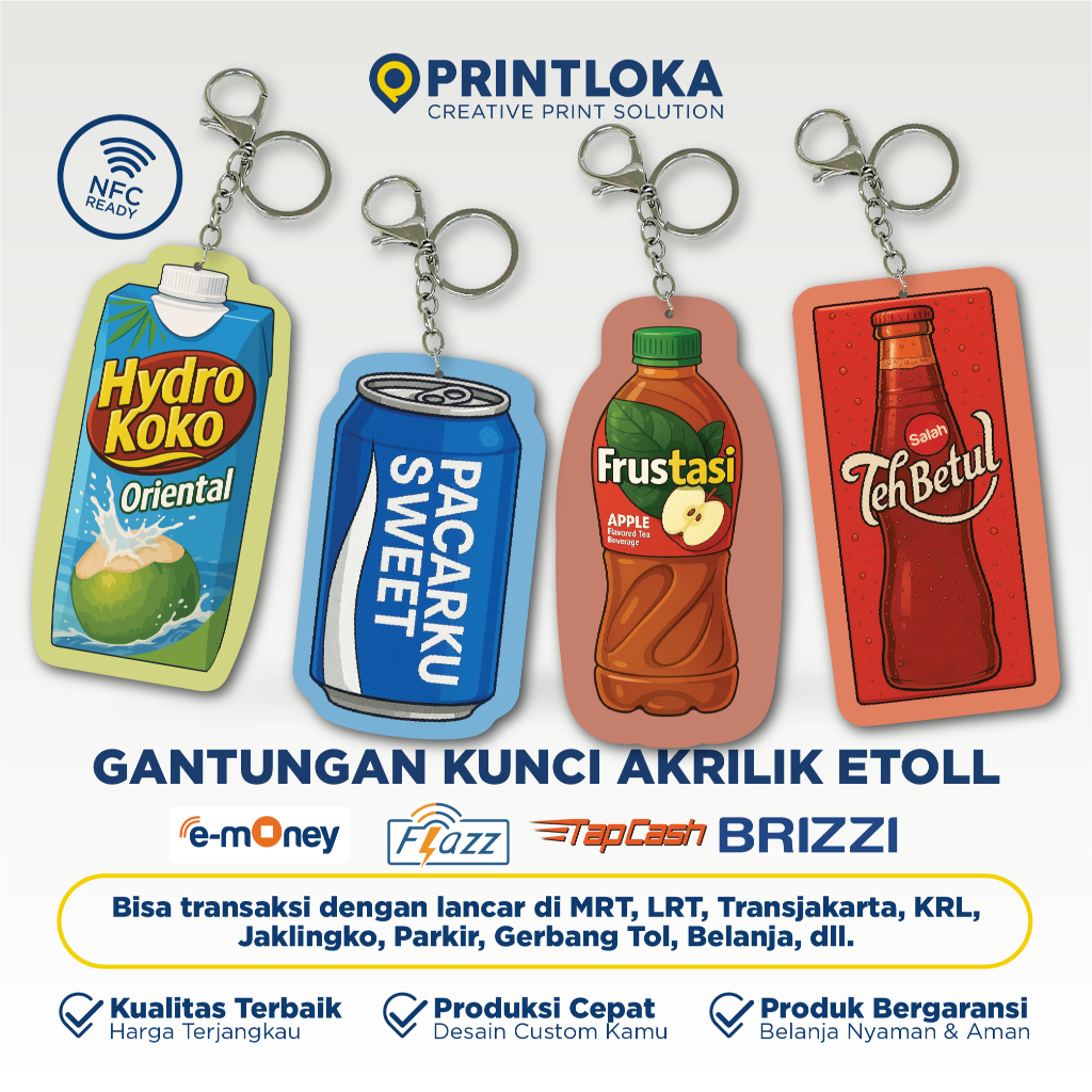 Jual All Ride Charm Seri Minuman Etoll Emoney Flazz Tapcash Brizzi ...