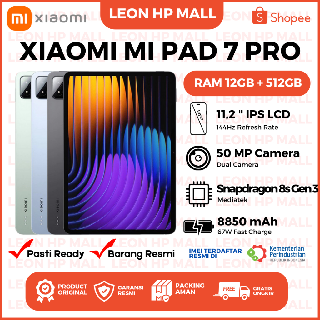 Jual Xiaomi Mi Pad 7 Pro 11,2 Inch [12GB+512GB] - Garansi Resmi 1 Tahun ...