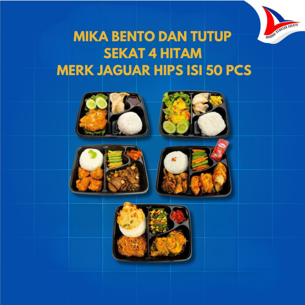 Jual Mika Bento 4 Sekat Mulia Jaguar Lunch Box Tempat Bekal Makanan ...