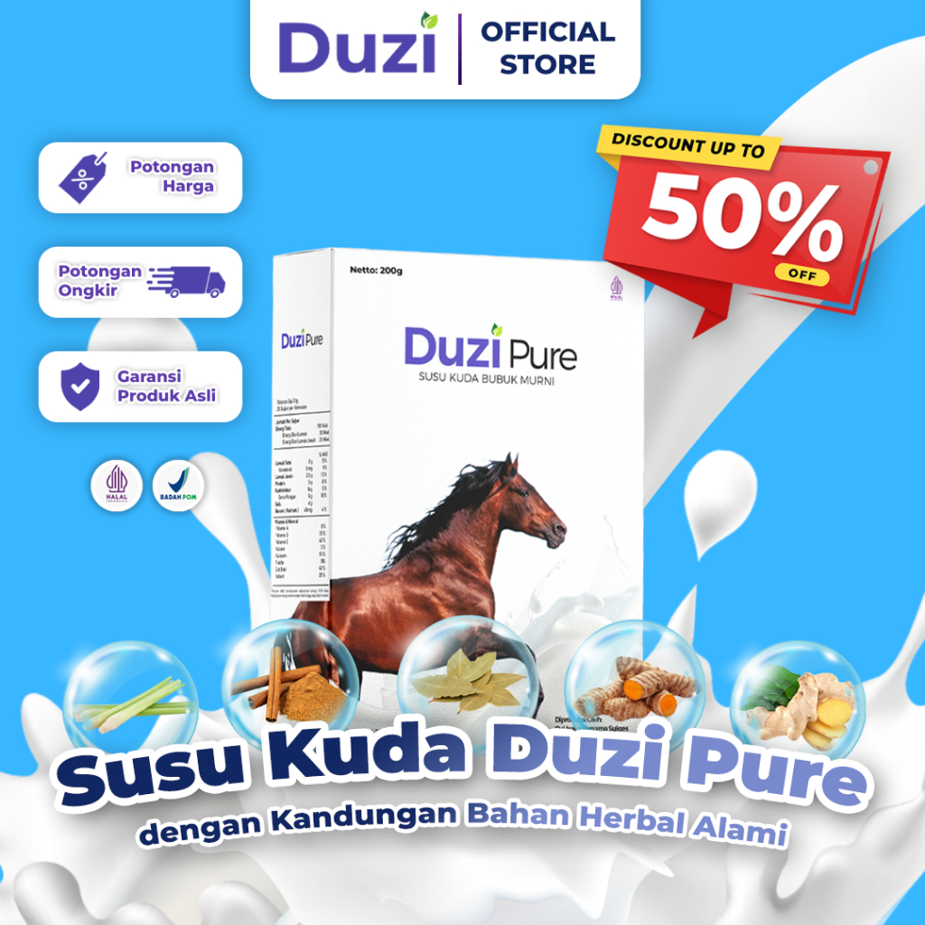 Jual Duzi Pure – Susu Kuda Liar Bantu Atasi Pegal Linu dan Nyeri Tulang ...