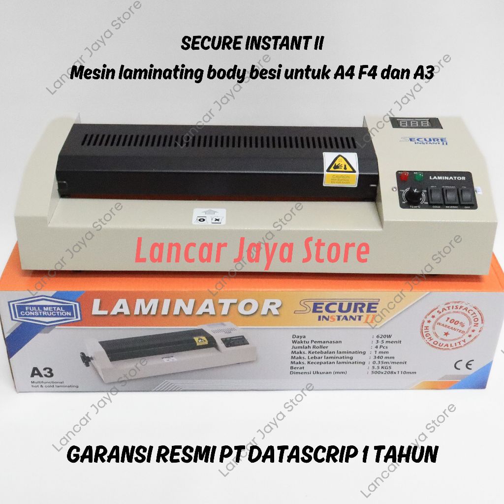 Jual Mesin Laminating Secure Instant II Laminating Machine Secure ...