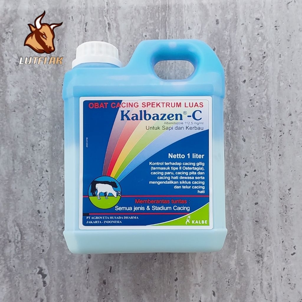 Jual KALBAZEN C 1 Liter Obat cacing untuk sapi kerbau | Shopee Indonesia