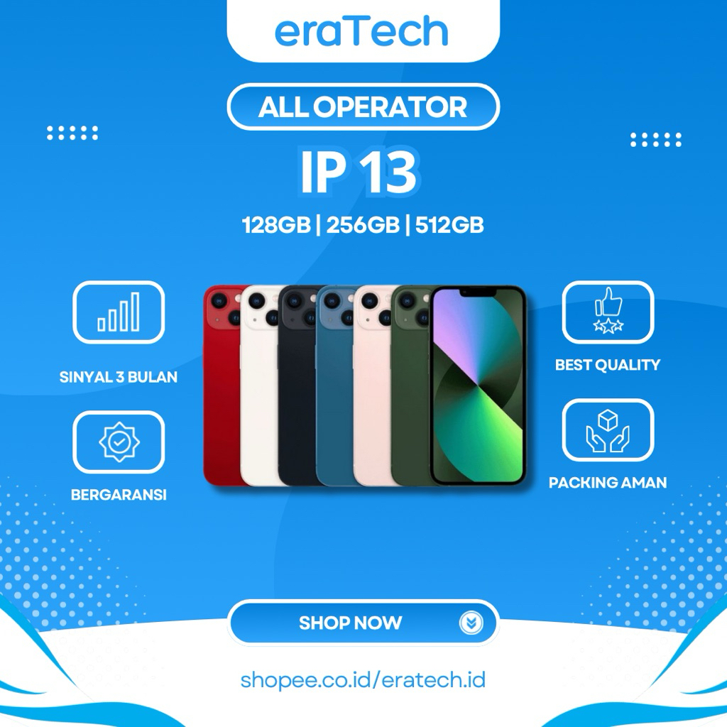 Jual iPhone 13 128GB 256GB 512GB Second Fullset | Shopee Indonesia