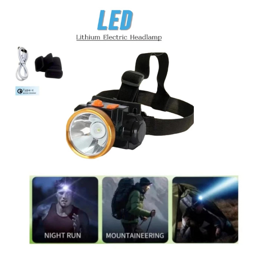Jual Senter Kepala LED 10W Headlamp Box Putih || USB Rechargeable ...