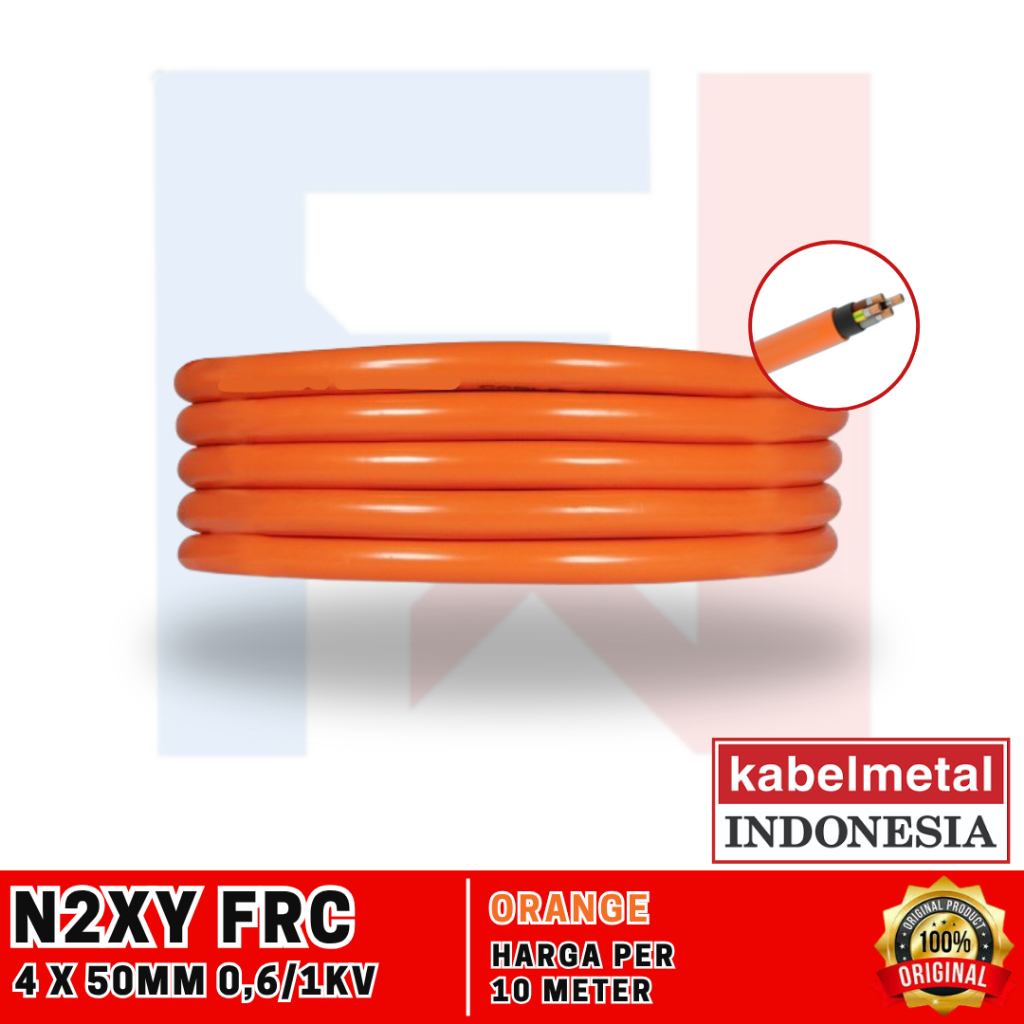 Jual Kabel N2XY (Fire Resistant Cable FRC F750) 4x50 mm 0,6/1kV Kabel ...