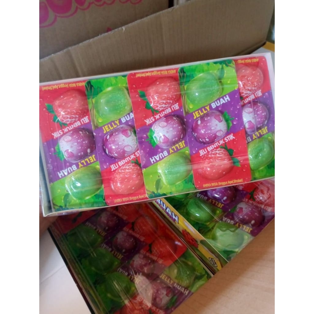 Jual LOLLIPOP JELLY bentuk stik aneka rasa isi 30 pcs | Shopee Indonesia