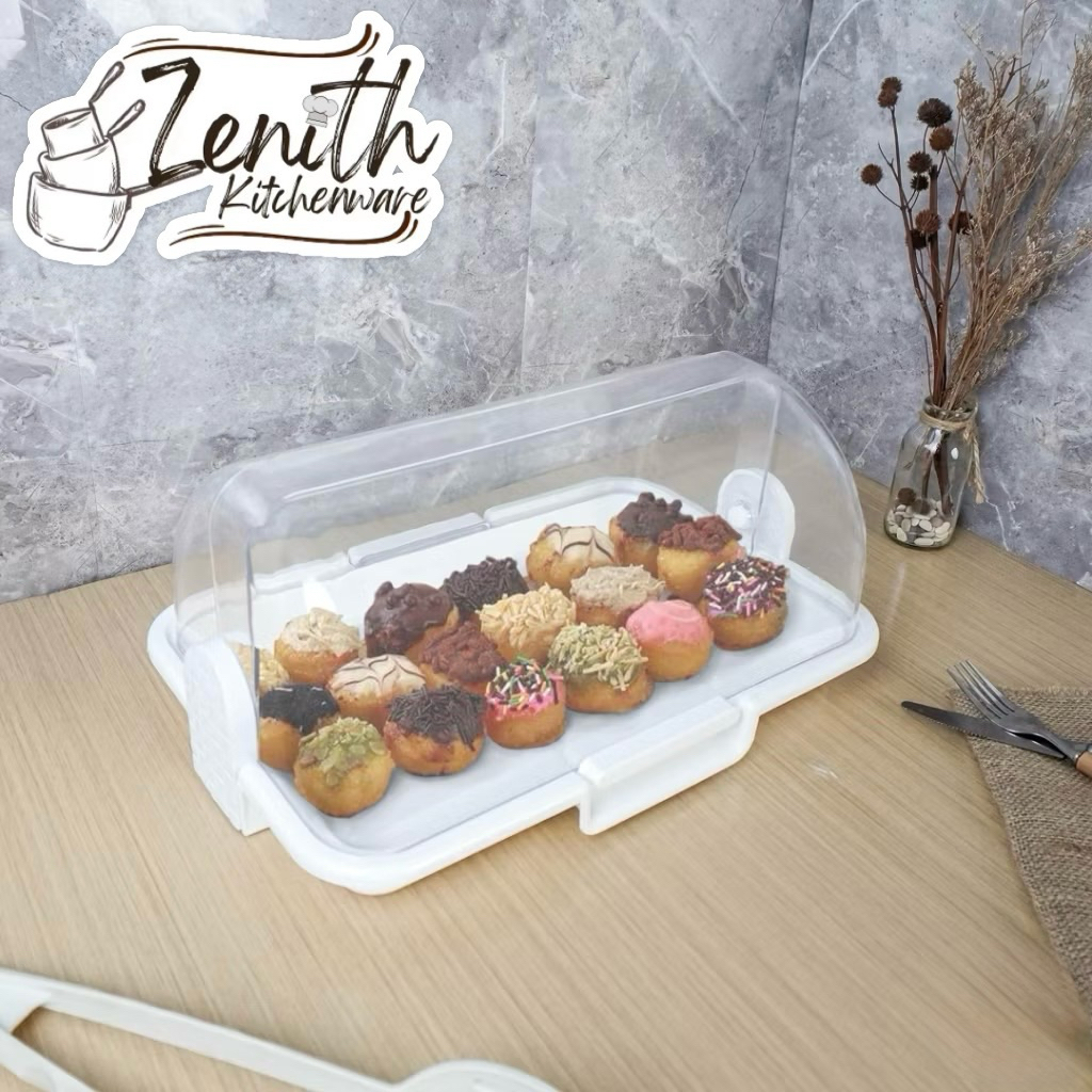 Jual TEMPAT ROTI/ TEMPAT KUE BUKA TUTUP/ BREAD KEEPER/ TEMPAT ...