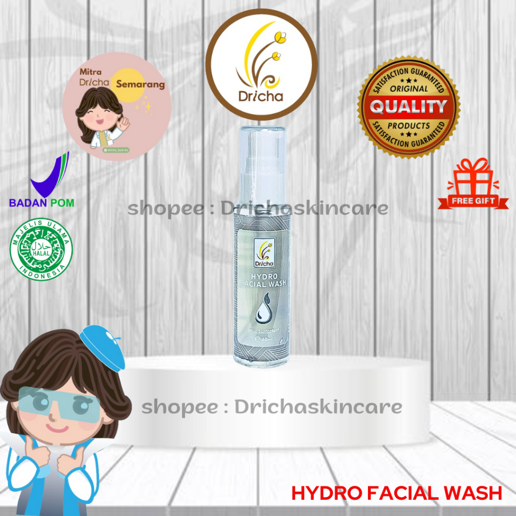 Jual DRICHA HYDRO FACIAL WASH (Normal,Dry,Sensitive Skin) | Shopee Indonesia