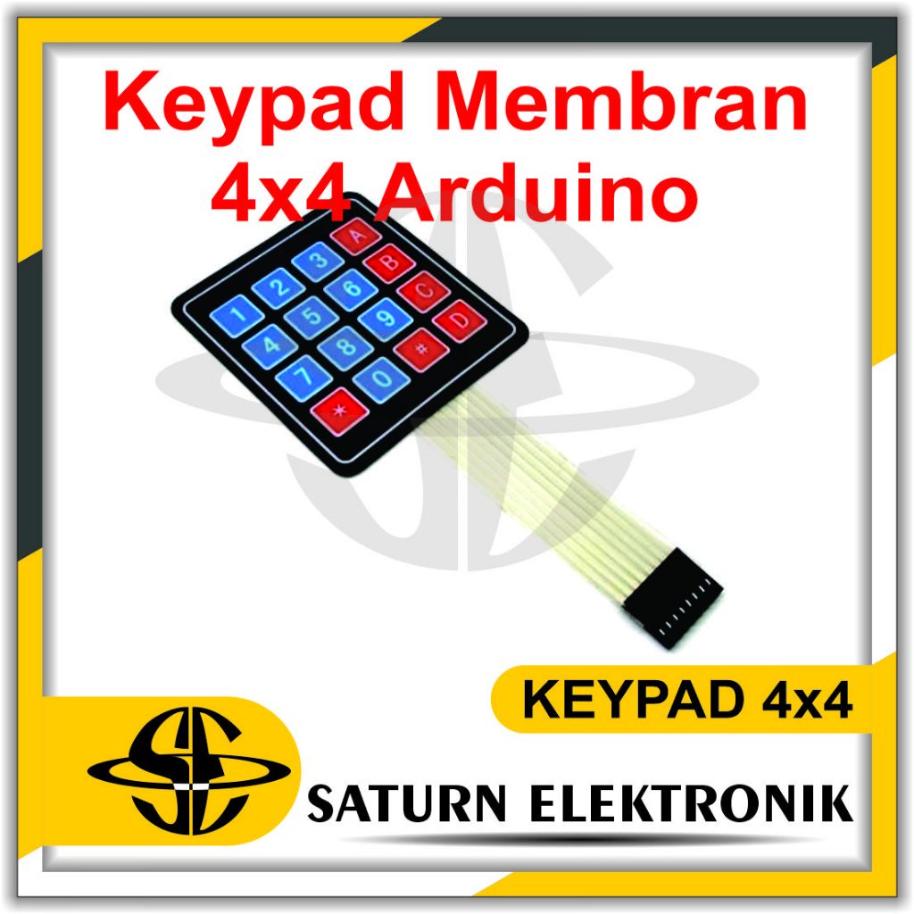 Jual Keypad 4X4 Matrix Membrane 16 Tombol 8 Pin | Shopee Indonesia