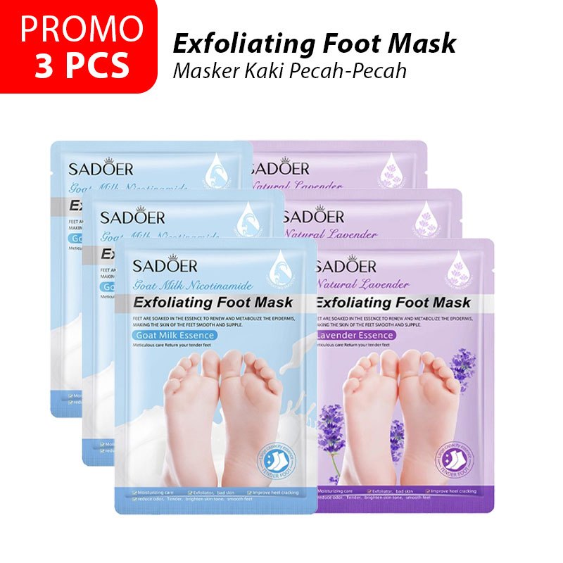 Jual [ 3 PCS ] SADOER FOOT MASK MASKER KAKI / Masker Kaki Pengelupas ...
