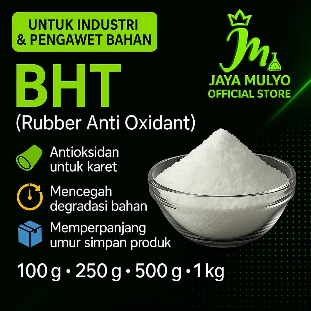Jual BHT 1kg / Rubber Antioxidant / Butylated Hydroxytoluene | Shopee ...