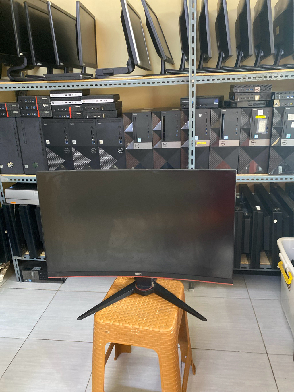 Jual MONITOR CURVED 27 INCH AOC 27G1G4 LAYAR PECAH | Shopee Indonesia